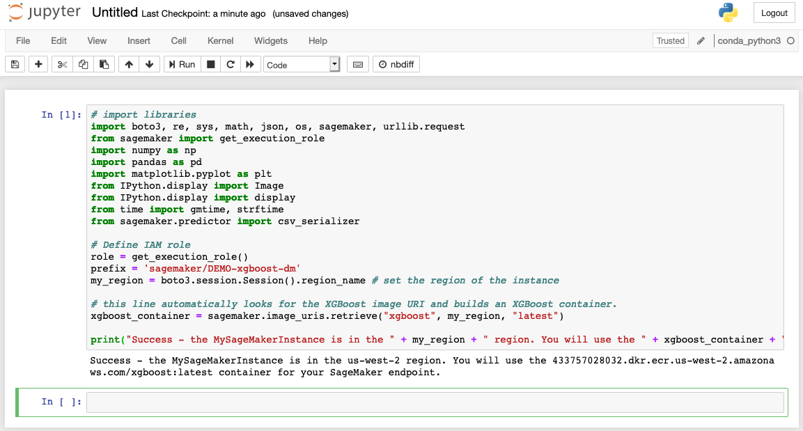 Building a ML Model with Sagemaker - BLOCKGENI